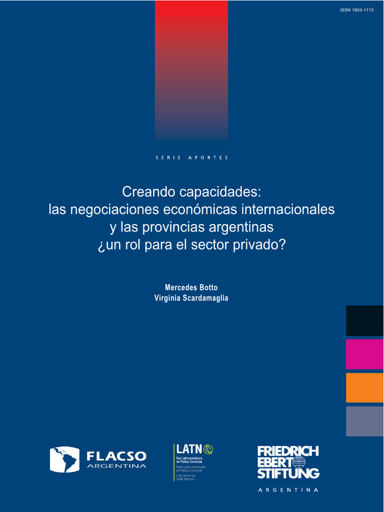 Creando Capacidades Las Negociaciones Economicas y Las Provincias | PDF | Préstamos | Pequeñas y ...
