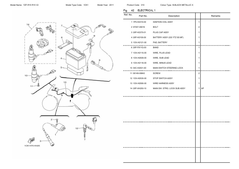 Yamaha R15 V2 Wiring Diagram Guide | PDF | Manufactured Goods ...