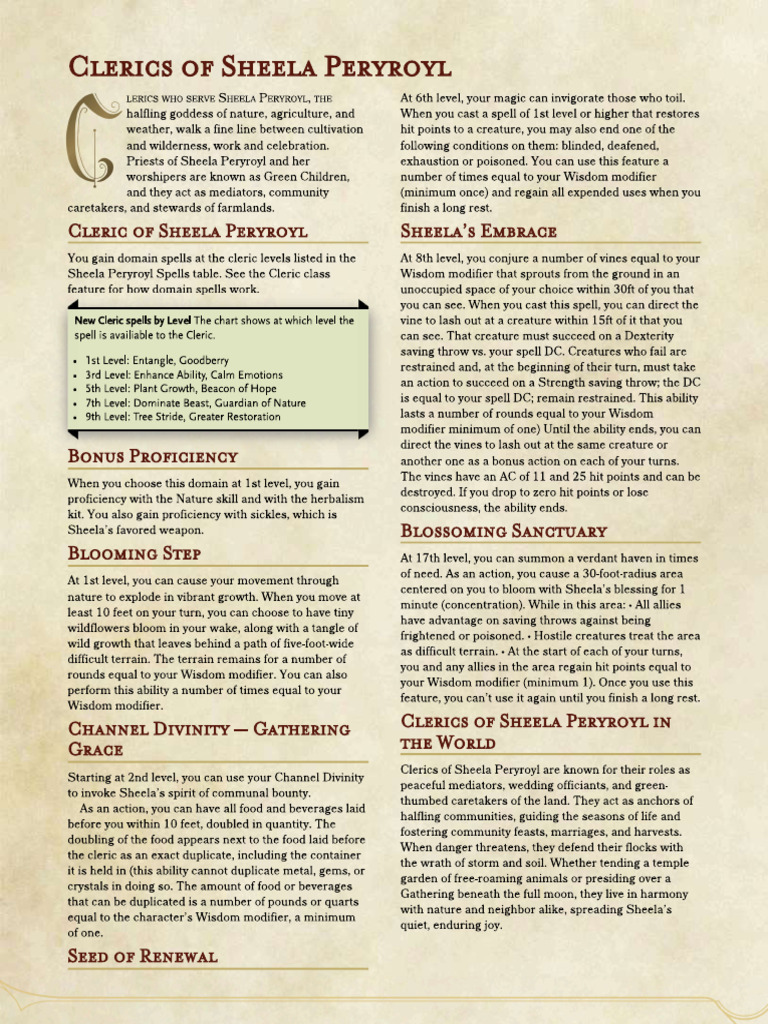 Sheela Peryroyl Archetype | PDF