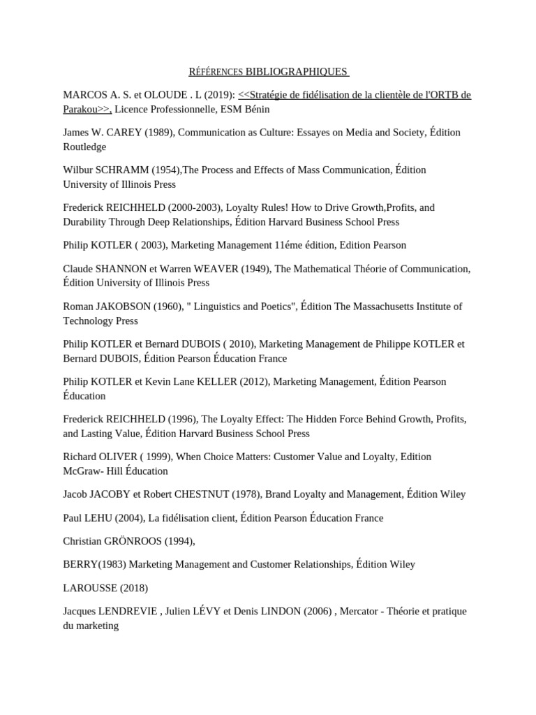 Références BIBL-WPS Office | PDF