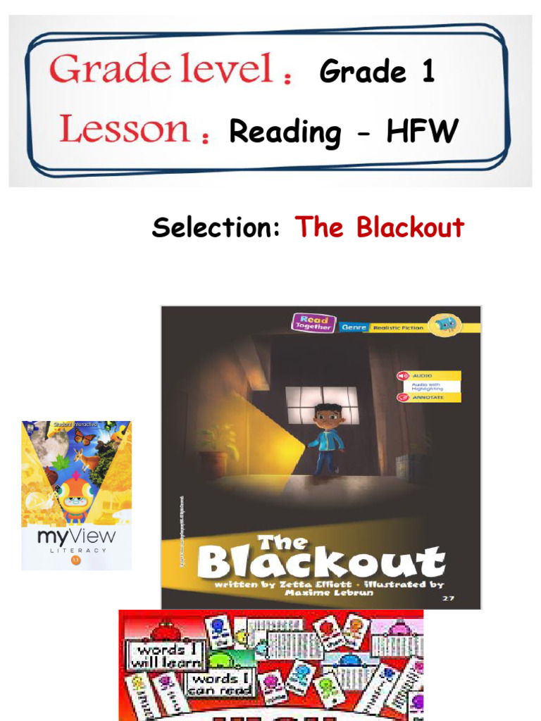 G1 - Reading - The Blackout | PDF
