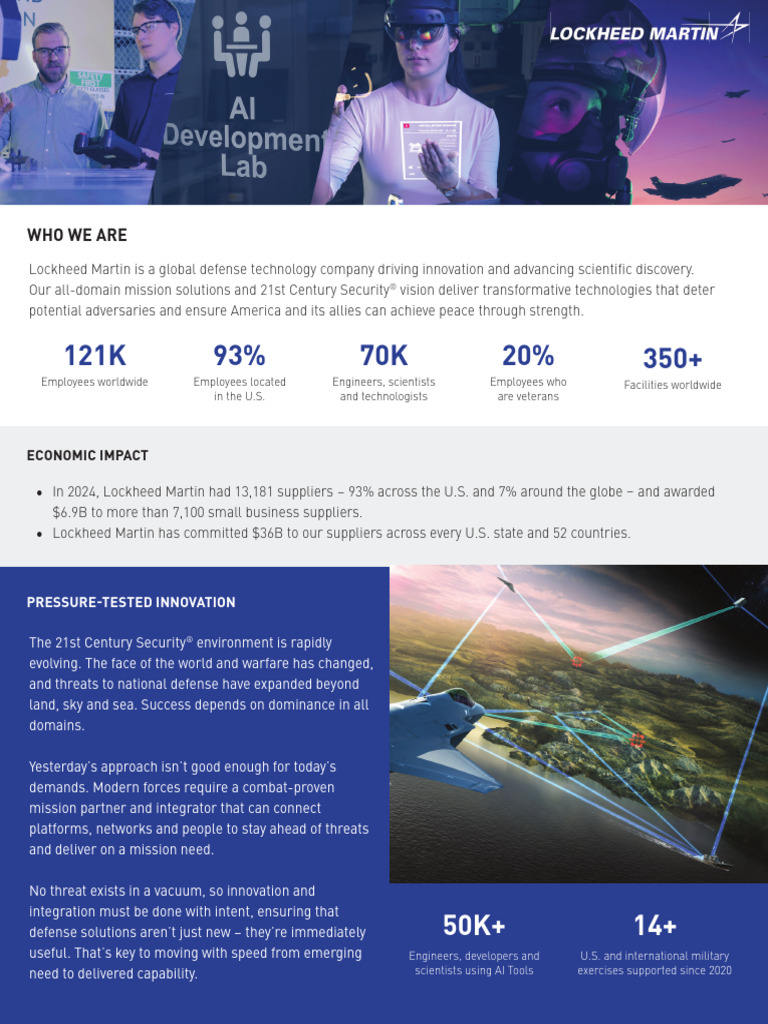 Lockheed Martin 2024 Workforce and Impact | PDF | Innovation | The ...
