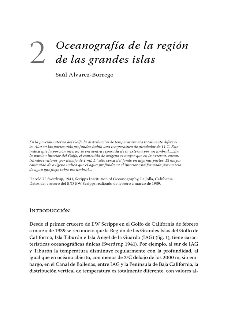 Oceanografía de las Grandes Islas | PDF | Marea | Agua