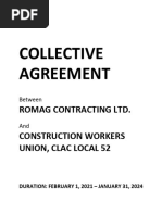 Local 675 Collective Agreement 2025-2028 | PDF | Overtime | Employment