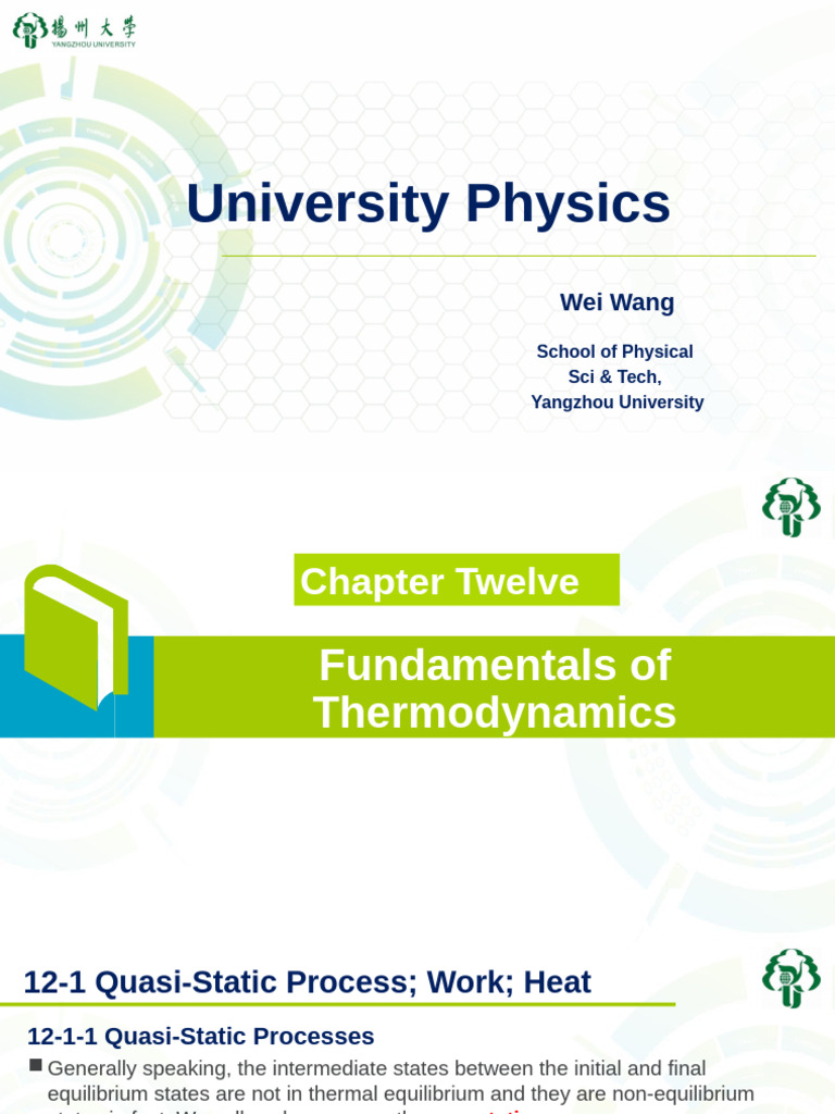 Chapter Twelve Thermodynamics | PDF | Heat | Gases
