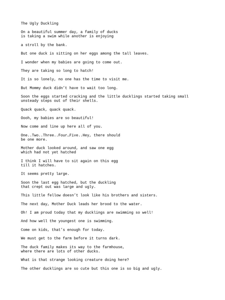(English) The Ugly Duckling - Full Story - Fairytale - Bedtime Stories ...