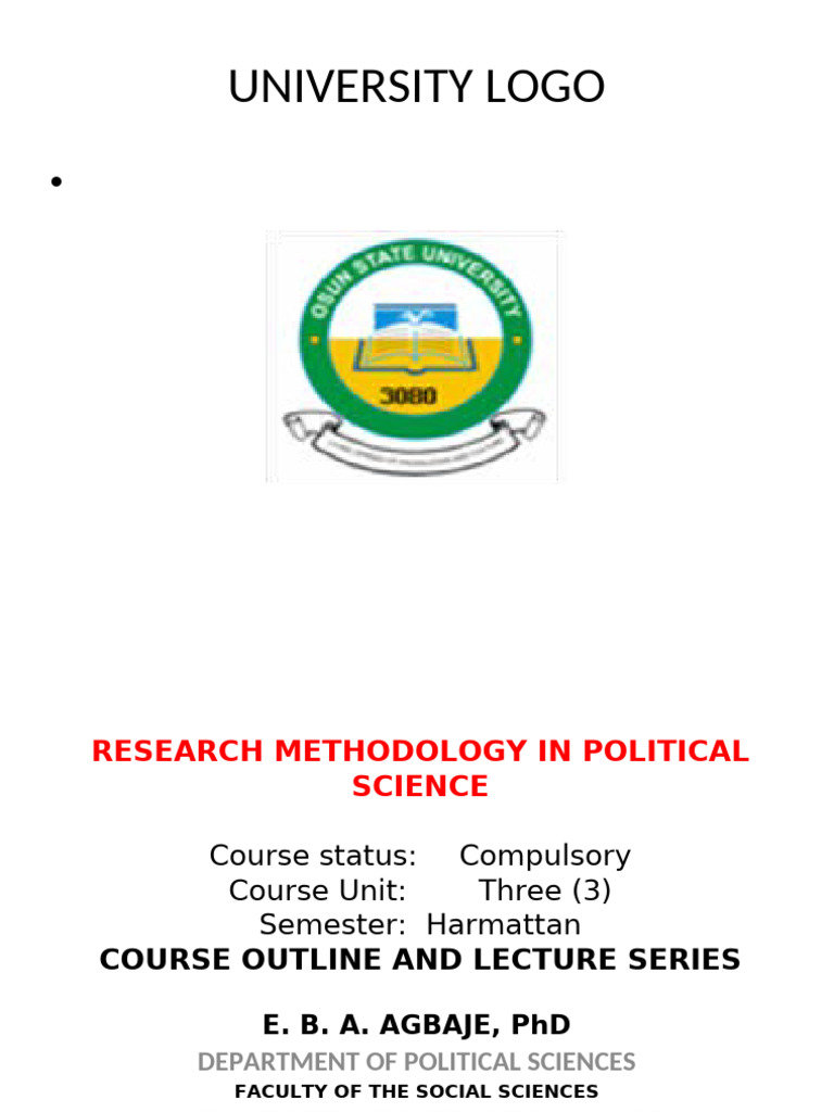 Political Science Research Methods Course | PDF | Science | Methodology