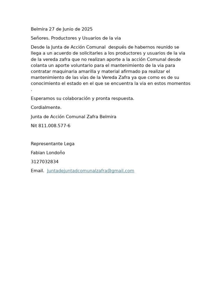 Carta General | PDF