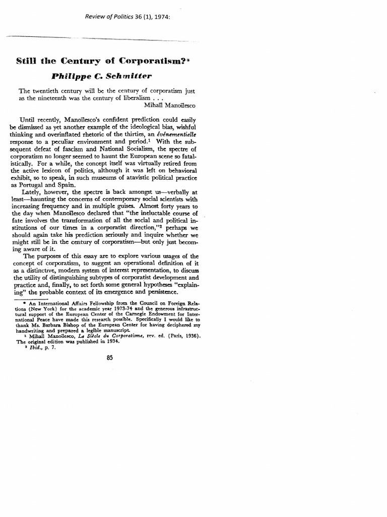 Revisiting Corporatism's Role Today | PDF | Corporatism | Corporate ...