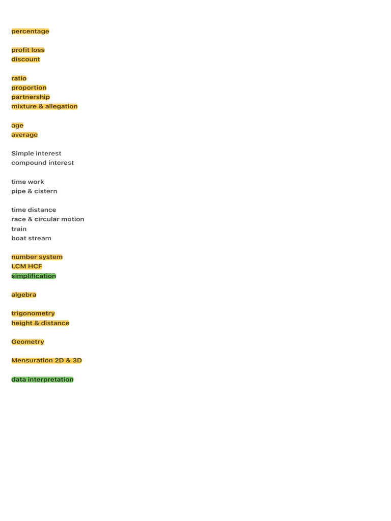 Math Concepts and Formulas Guide | PDF