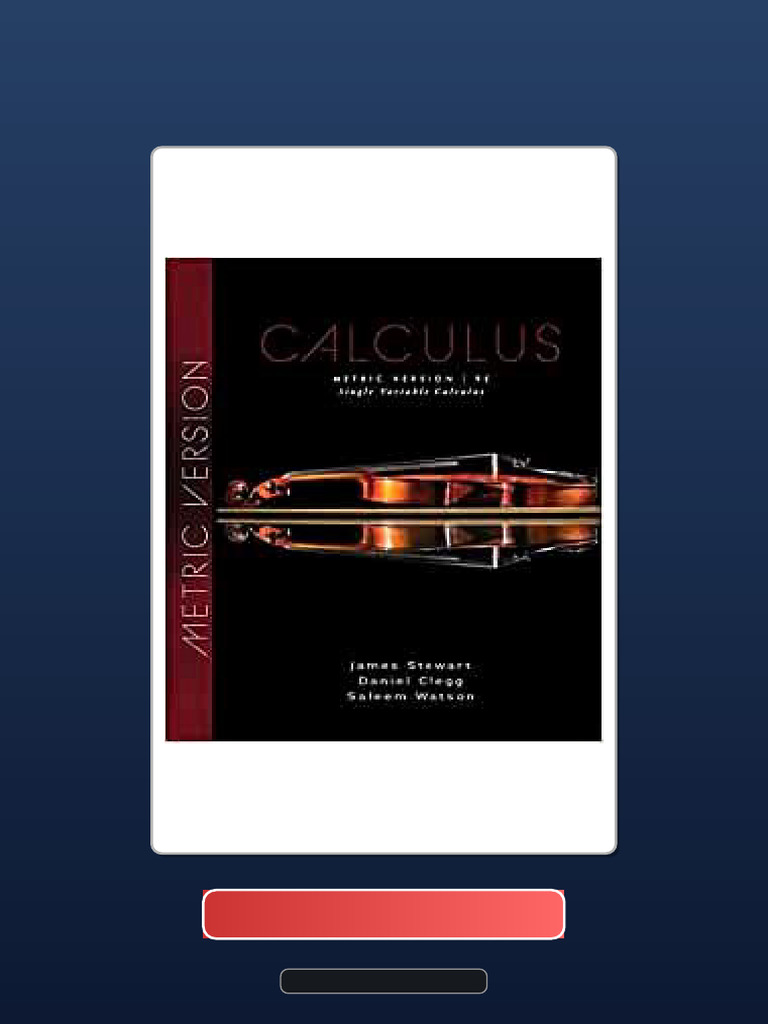 Verified PDF Download Single Variable Calculus Metric Edition Edition ...