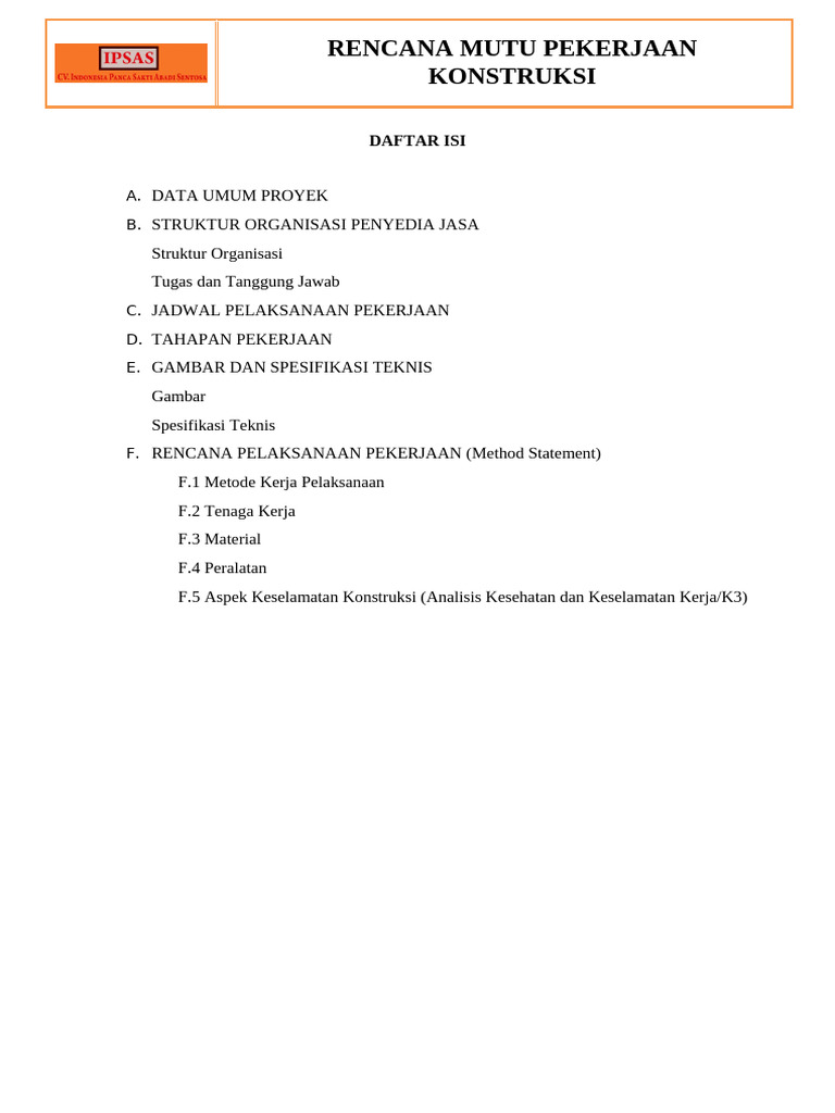 Contoh RMPP | PDF