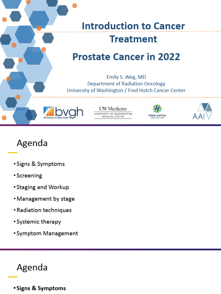 Prostate Cancer Treatment Slides | PDF | Radiation Therapy | Screening ...