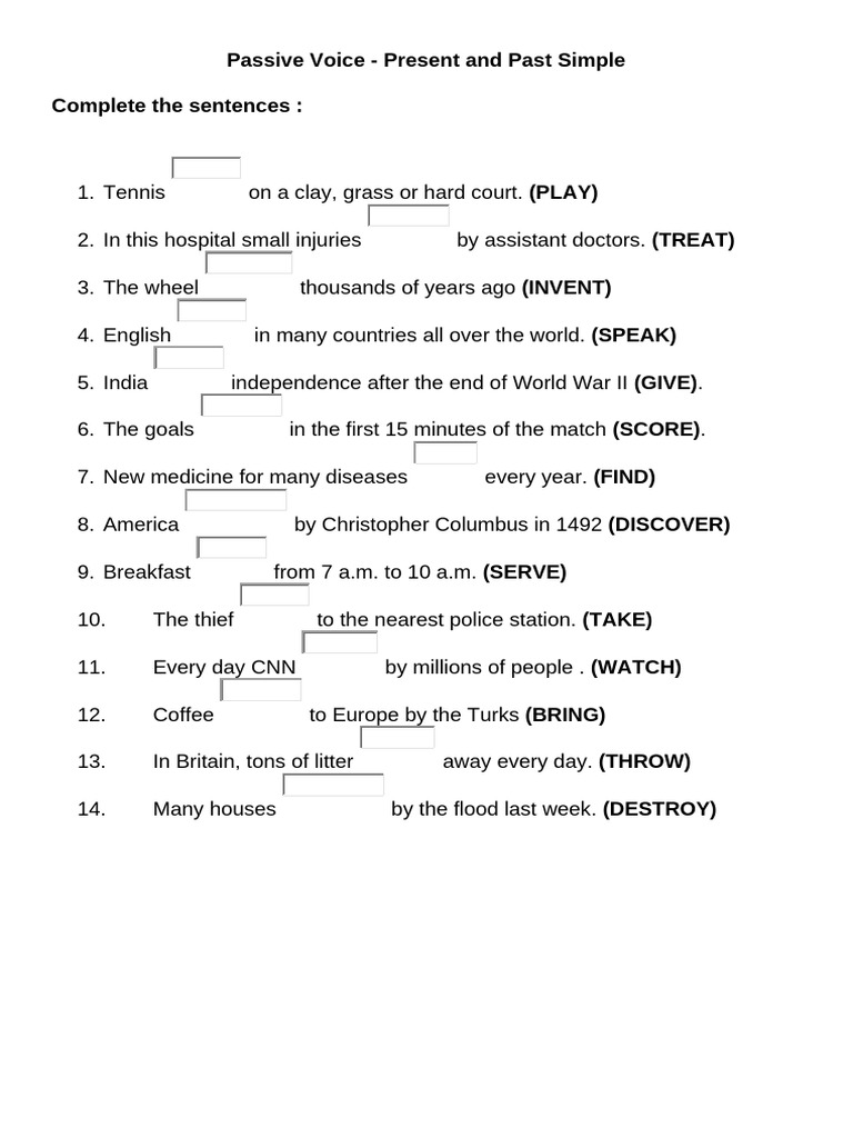 Passive Voice - Review | PDF