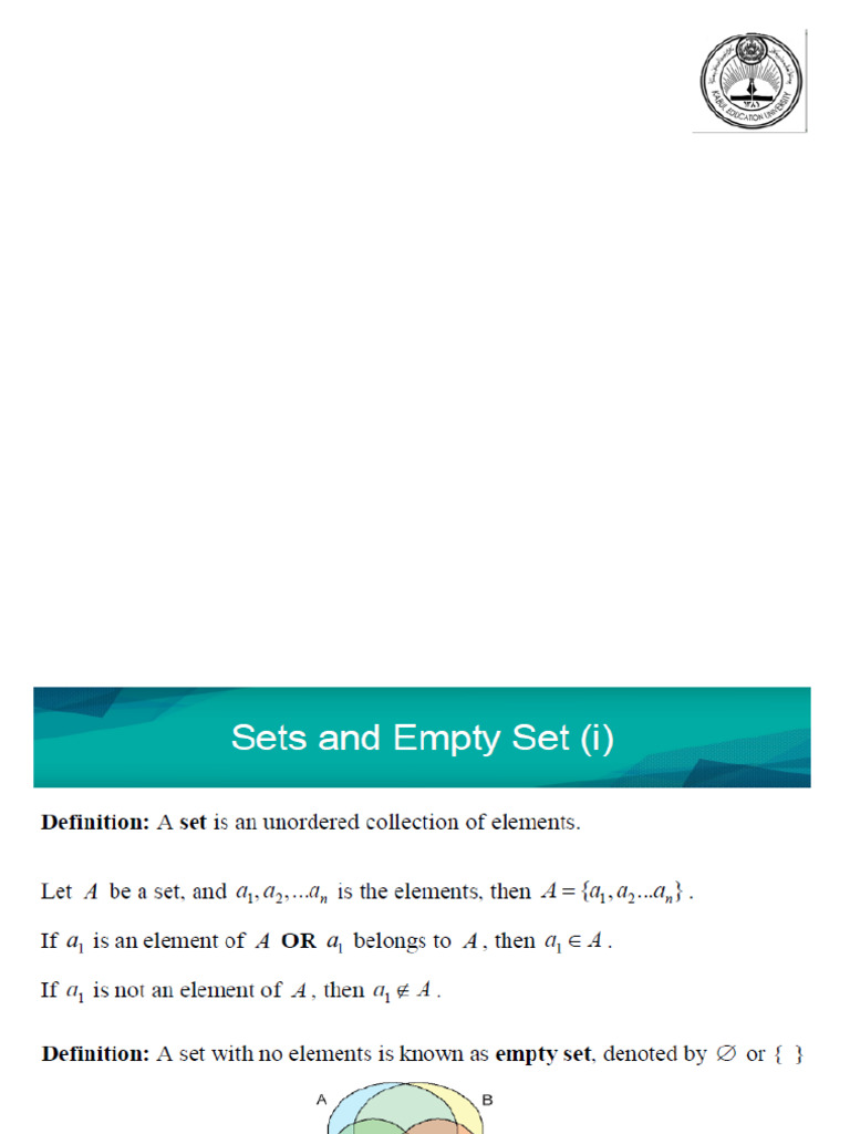 3 Set Theory | PDF
