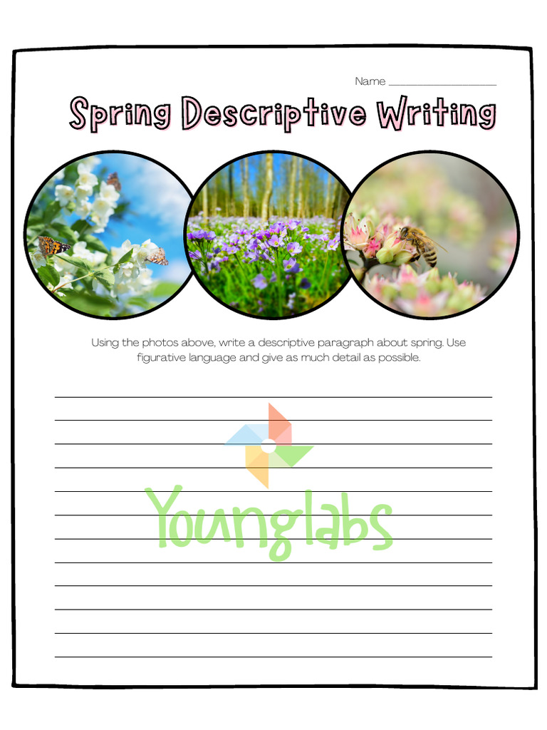 Spring Descriptive Writing Prompt | PDF