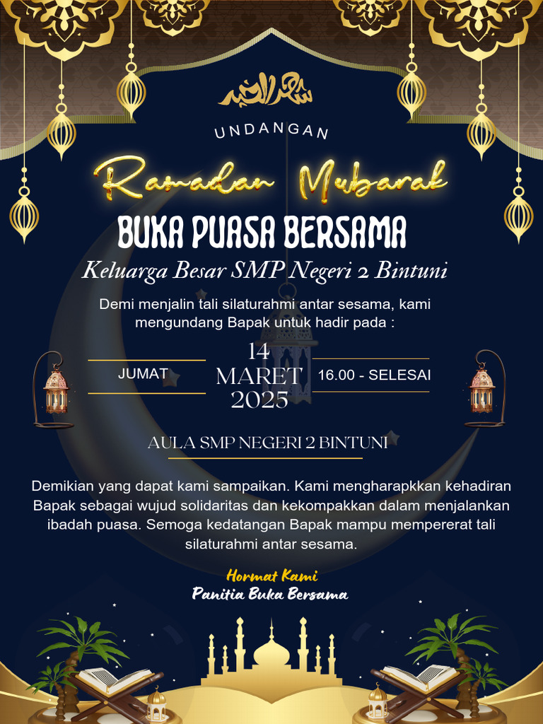 Undangan Komite Bukber Spendu 2025 | PDF
