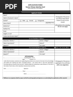 Senior Citizen Application Form | PDF | Authentication | Government And Personhood