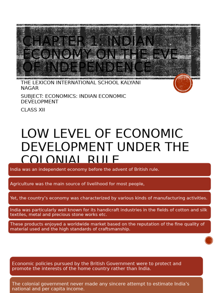 Indian Economy On The Eve of Independence | PDF | Exports | Trade