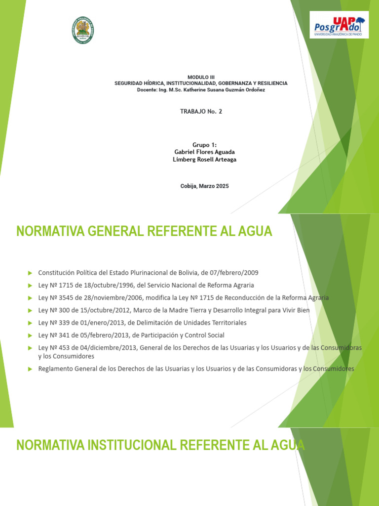 Tarea 2 Gabriel Flores Aguada y Limberg Rosell Arteaga | PDF | Agua | Residuos