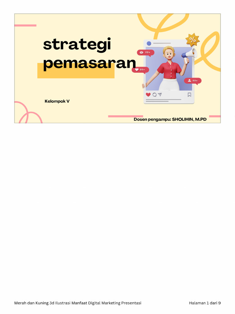 KLMPK 5, Strategi Pemasaran | PDF