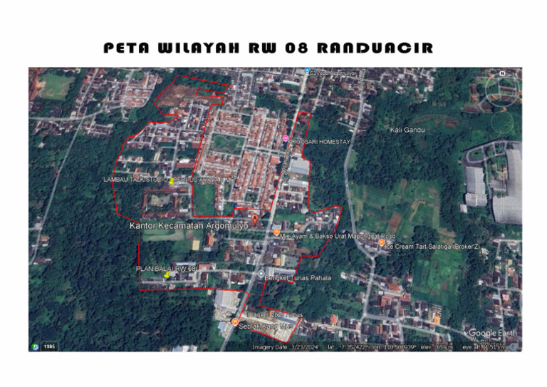Peta Batas Wilayah RW 08 | PDF