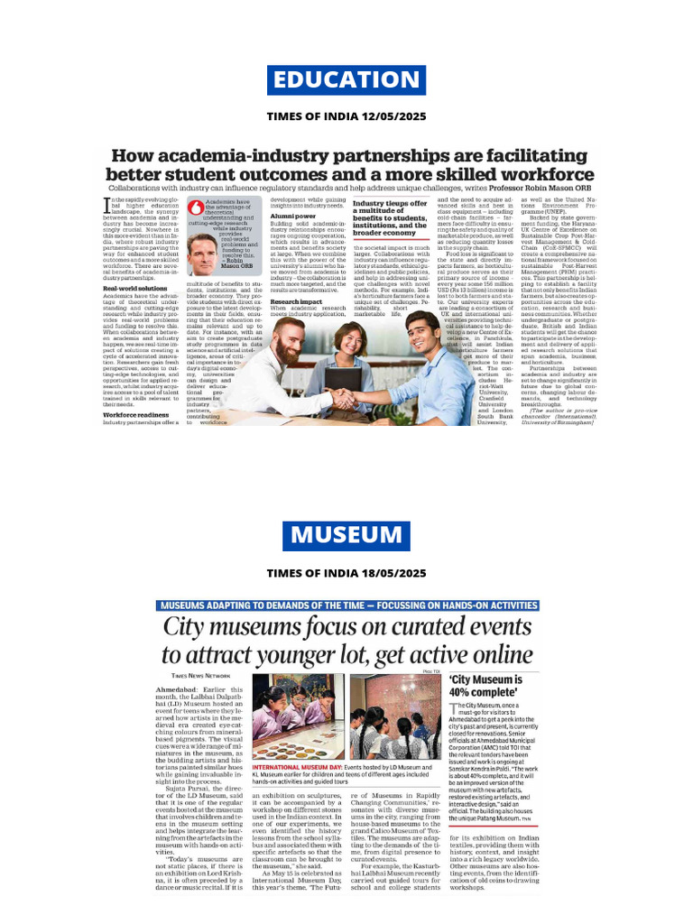 Newspaper Clippings 3rd Week of May 2025 | PDF