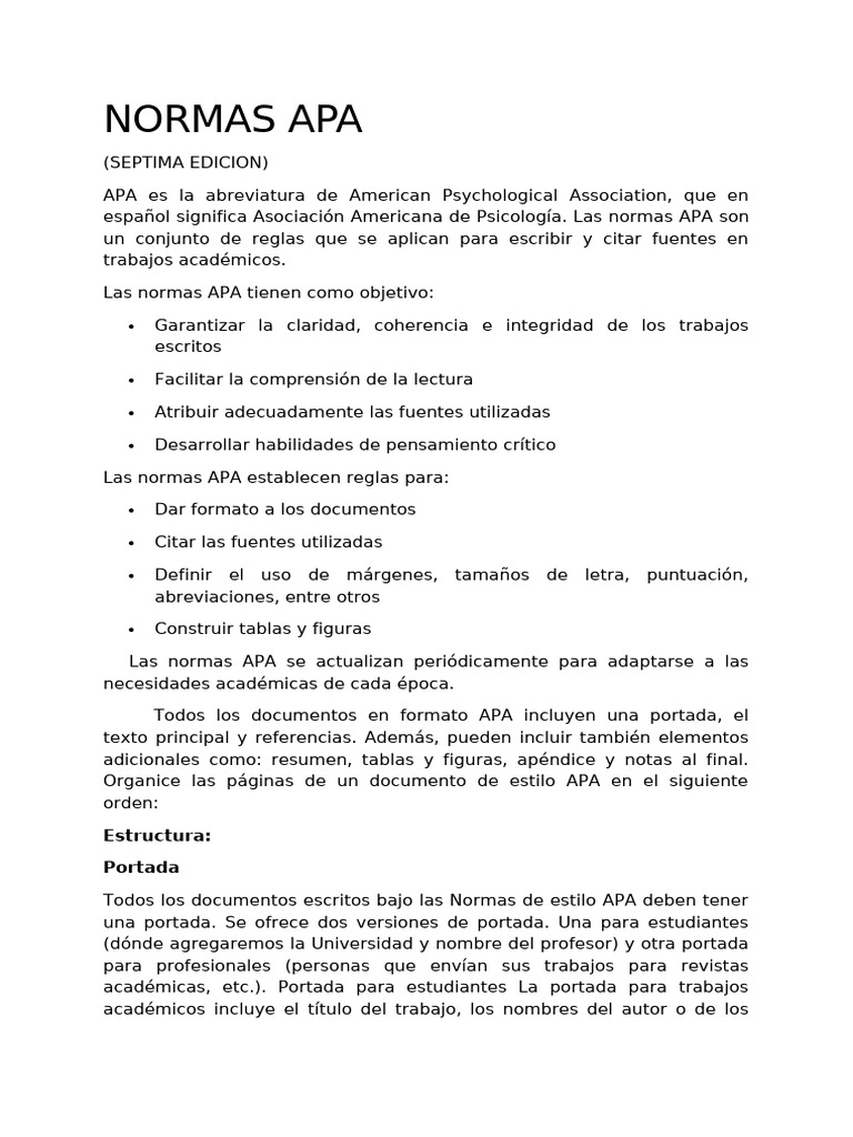 Resumen Del Formato APA SEPTIMA EDICION | PDF | Estilo apa | Sumario abstracto)