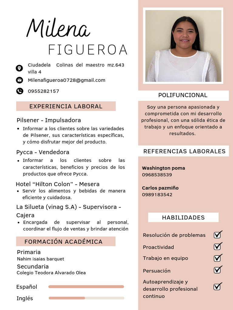 Curriculum - Ambar Figueroa. | PDF