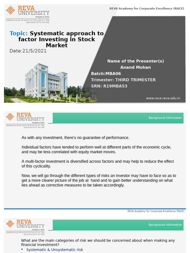 RACEPresenation - MBA - THIRD TRIMESTER - Capstone Project Abstract ...