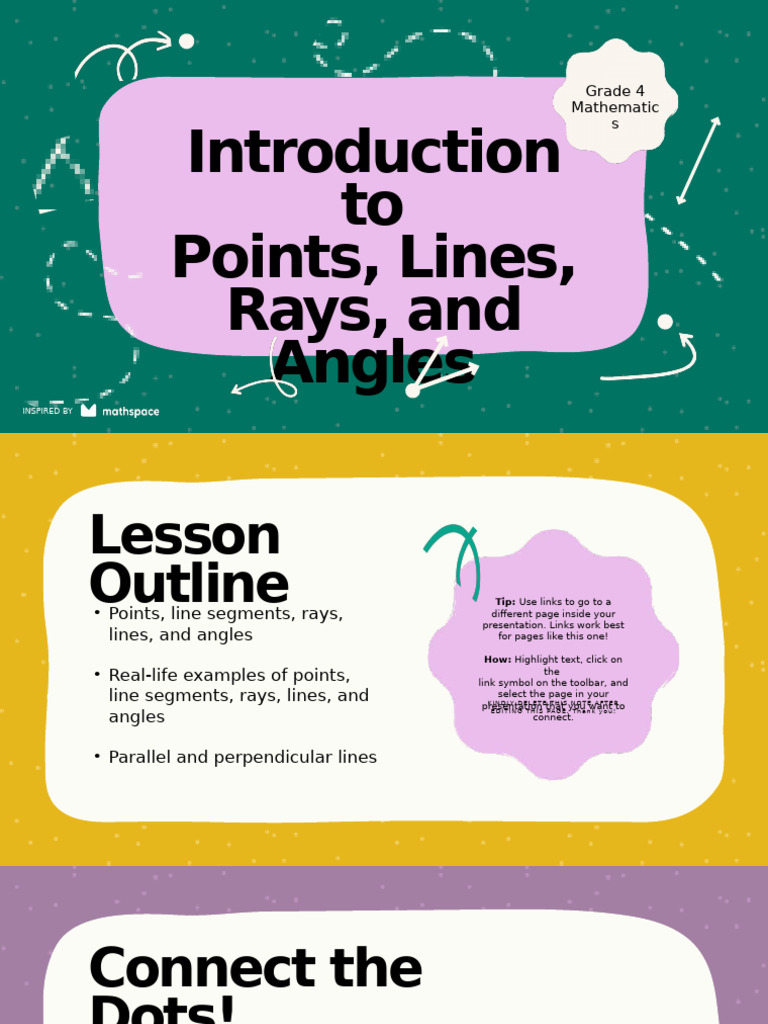 Introduction To Points, Lines, Rays, and Angles Education Presentation ...