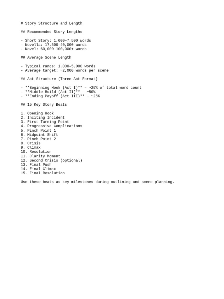 Story Structure and Length | PDF