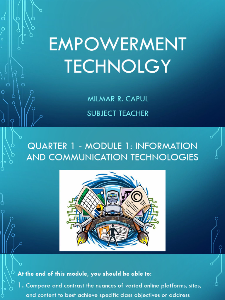 Module 1 Lesson 1 Empowerment Technolgy | PDF | World Wide Web ...