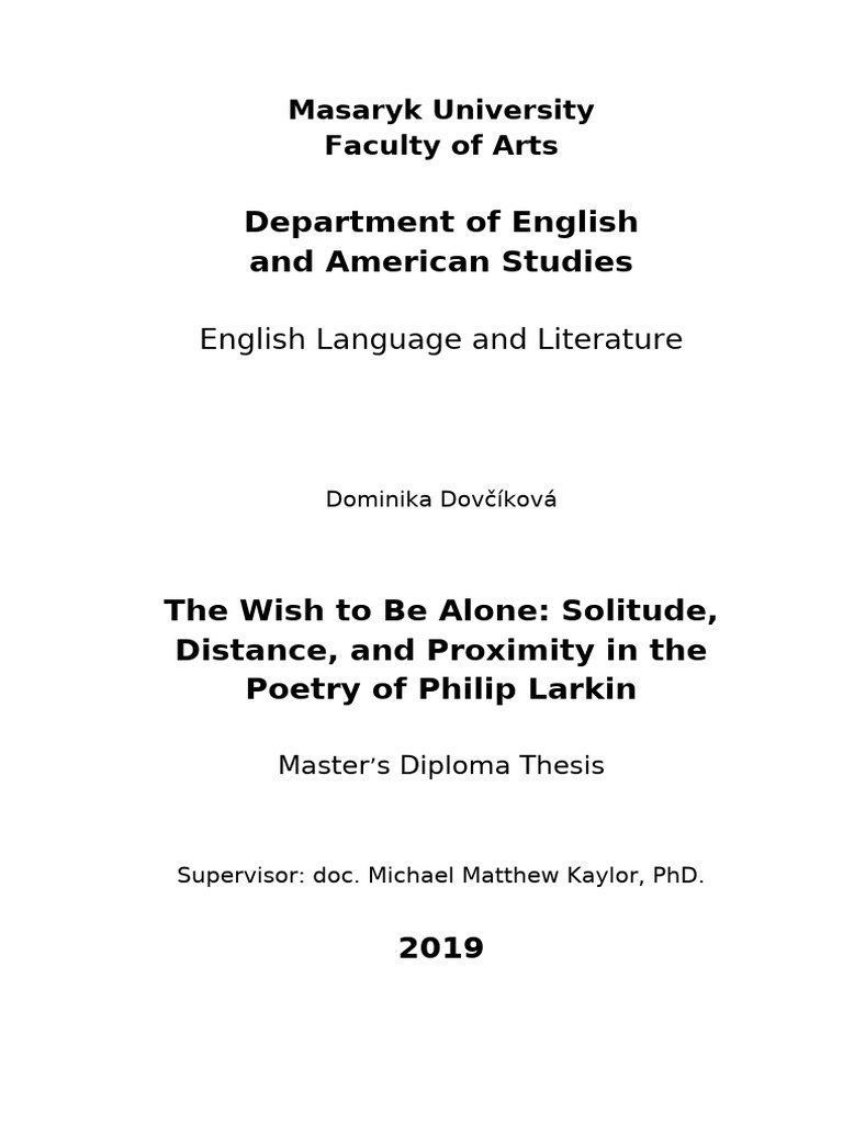 Thesis | PDF | Poetry | Experience