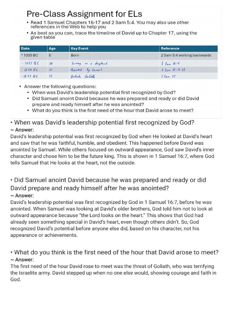 Pre-Class Assignment For ELs (Eugene) | PDF