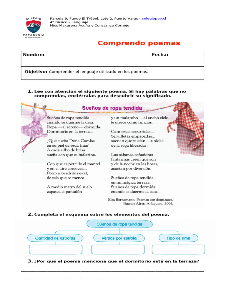 Aplico Lo Aprendido Sobre La Comprensión de Los Poemas | PDF