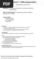 ORS Composition and Ingredients Overview | PDF | Electrolyte | Dehydration