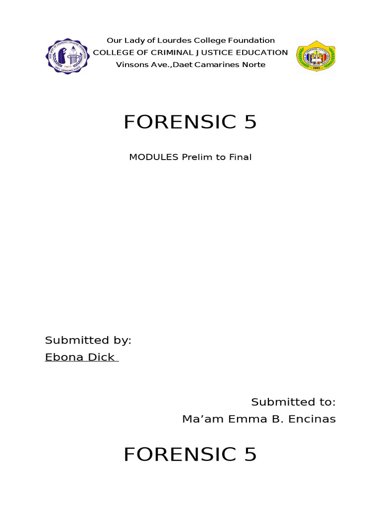 Forensic 5 | PDF