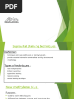 Supravital Staining | PDF | Staining | Histology