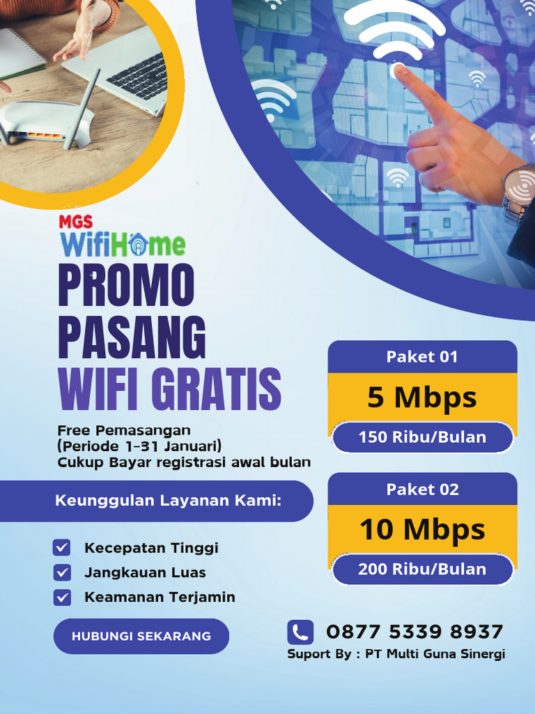 Promo Pasang Wifi Gratis Januari | PDF
