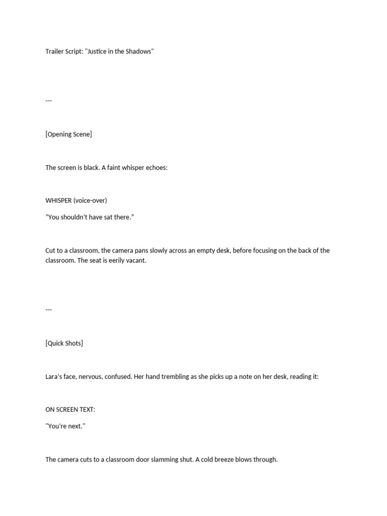 Trailer Script-WPS Office | PDF