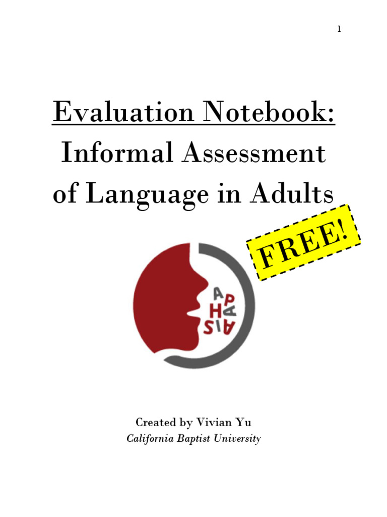 Informal Language Assessment for Adults | PDF | Learning | Human ...