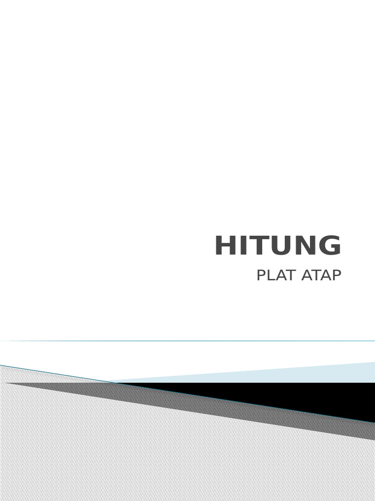 Hitung Plat Atap | PDF