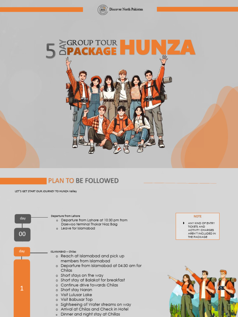 5-Day Hunza Valley Tour Package | PDF | Payments | Hotel