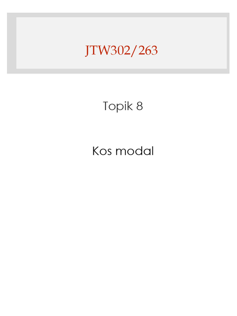 YSB JTW302 - Topik 8 - LO1 | PDF