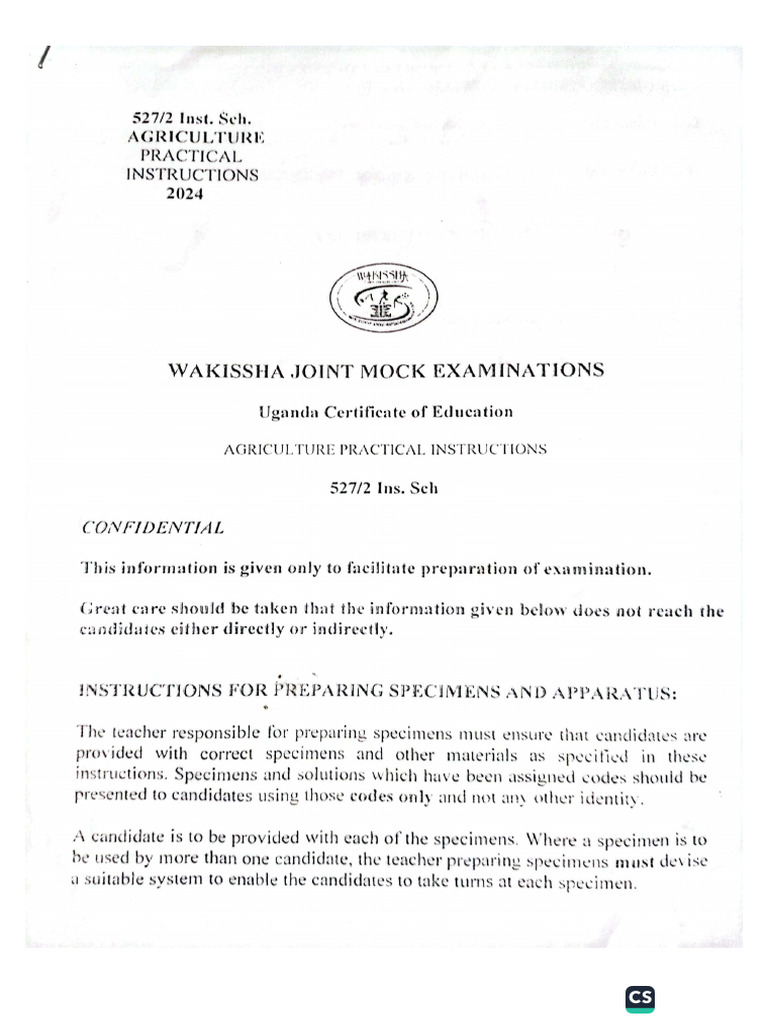 AGRIC 5272 Wakissha 2024 | PDF