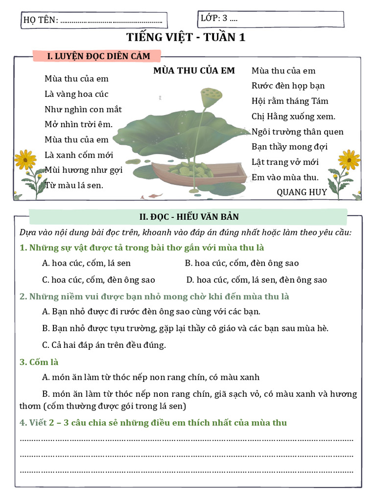 BTCT TV3 - HK1 | PDF