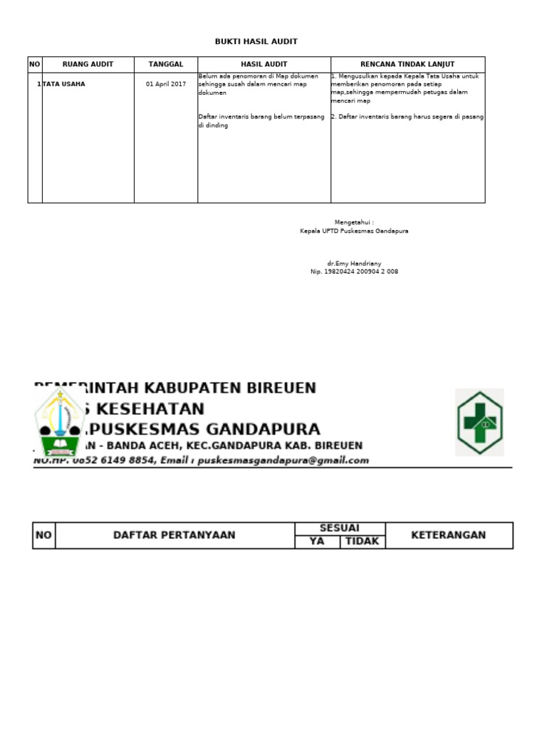 Hasil Audit | PDF