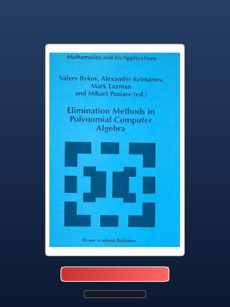 Elimination Methods in Polynomial Algebra Full Download | PDF | Science ...