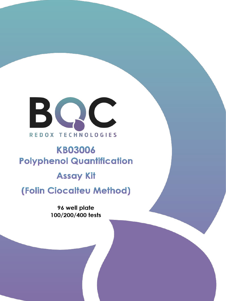 1 - KB03006-Polyphenol Quantification Assay Kit-Booklet Largo-V04 2 ...